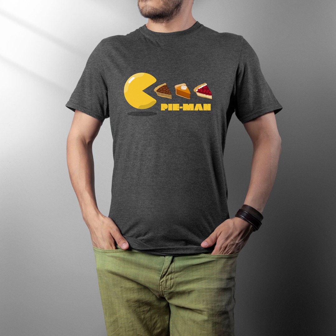 Pacman Thanksgiving T-shirt - Retro Arcade Pac Man Holiday Apparel Gift ...