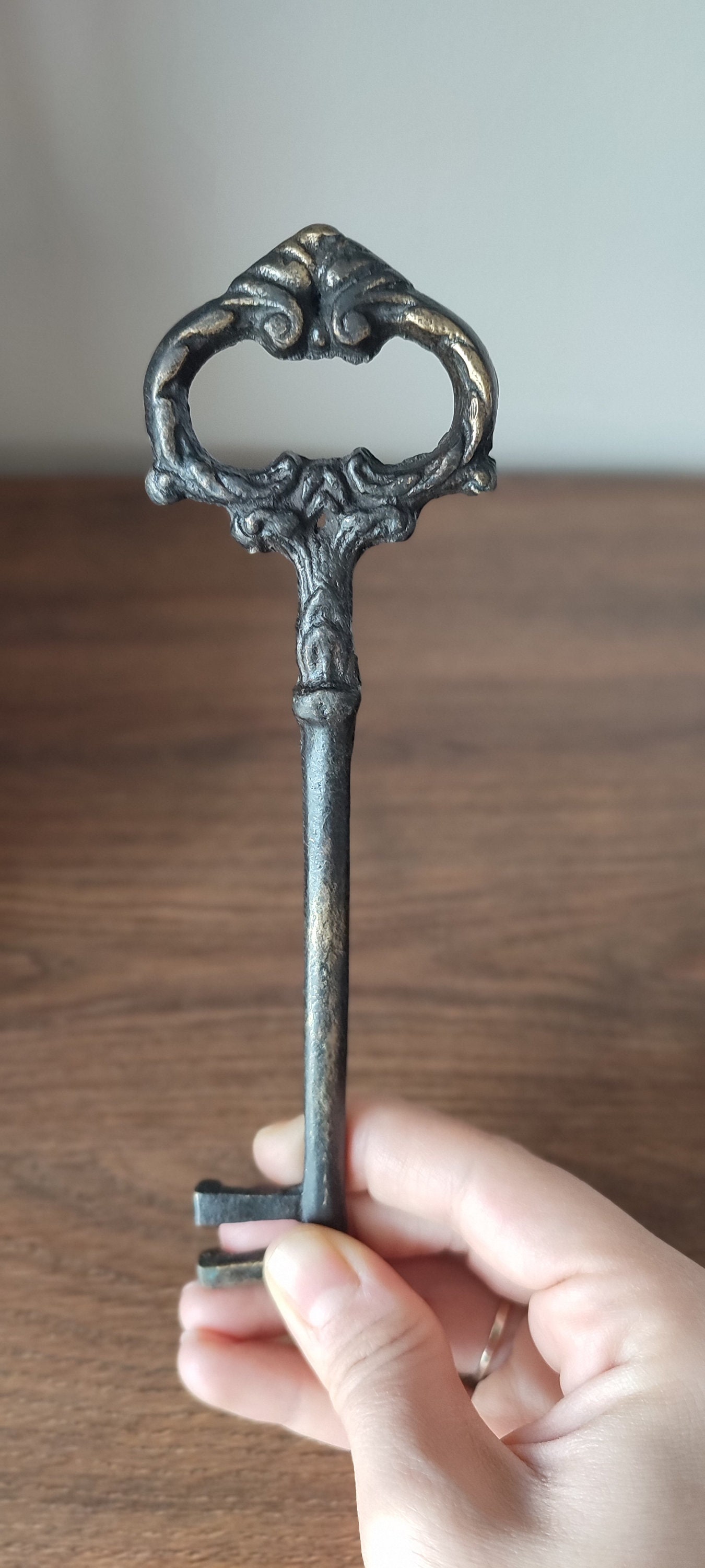 Solid Skeleton Key Skeleton Cross Key Cross Gift Wall - Etsy