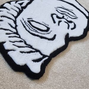 Greek Statue Face Rug Art Art Rug Tufted Rug Aesthetic Rug Handmade ...