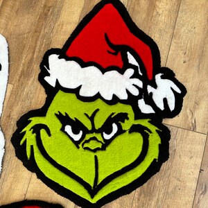 The Grinch | Custom Rug | Tufted Rug | Handmade Rug | Anime Rug ...