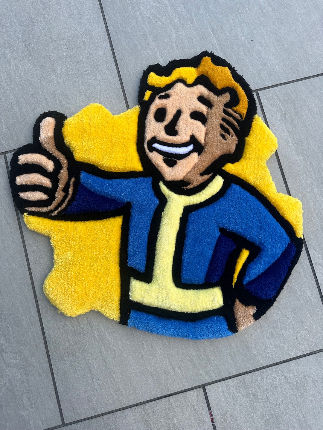 Vault Boy Custom Rug | Fallout Rug | Bespoke Tufted Rug | Anime Rug ...