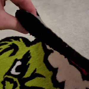 The Grinch | Custom Rug | Tufted Rug | Handmade Rug | Anime Rug ...