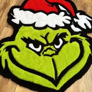 The Grinch | Custom Rug | Tufted Rug | Handmade Rug | Anime Rug ...