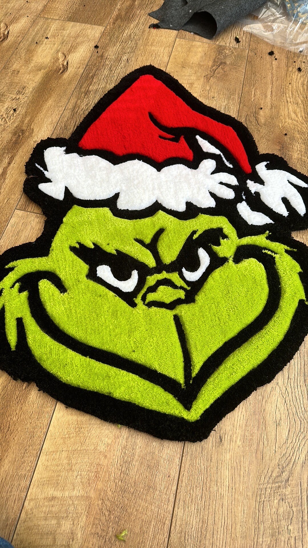 The Grinch | Custom Rug | Tufted Rug | Handmade Rug | Anime Rug ...