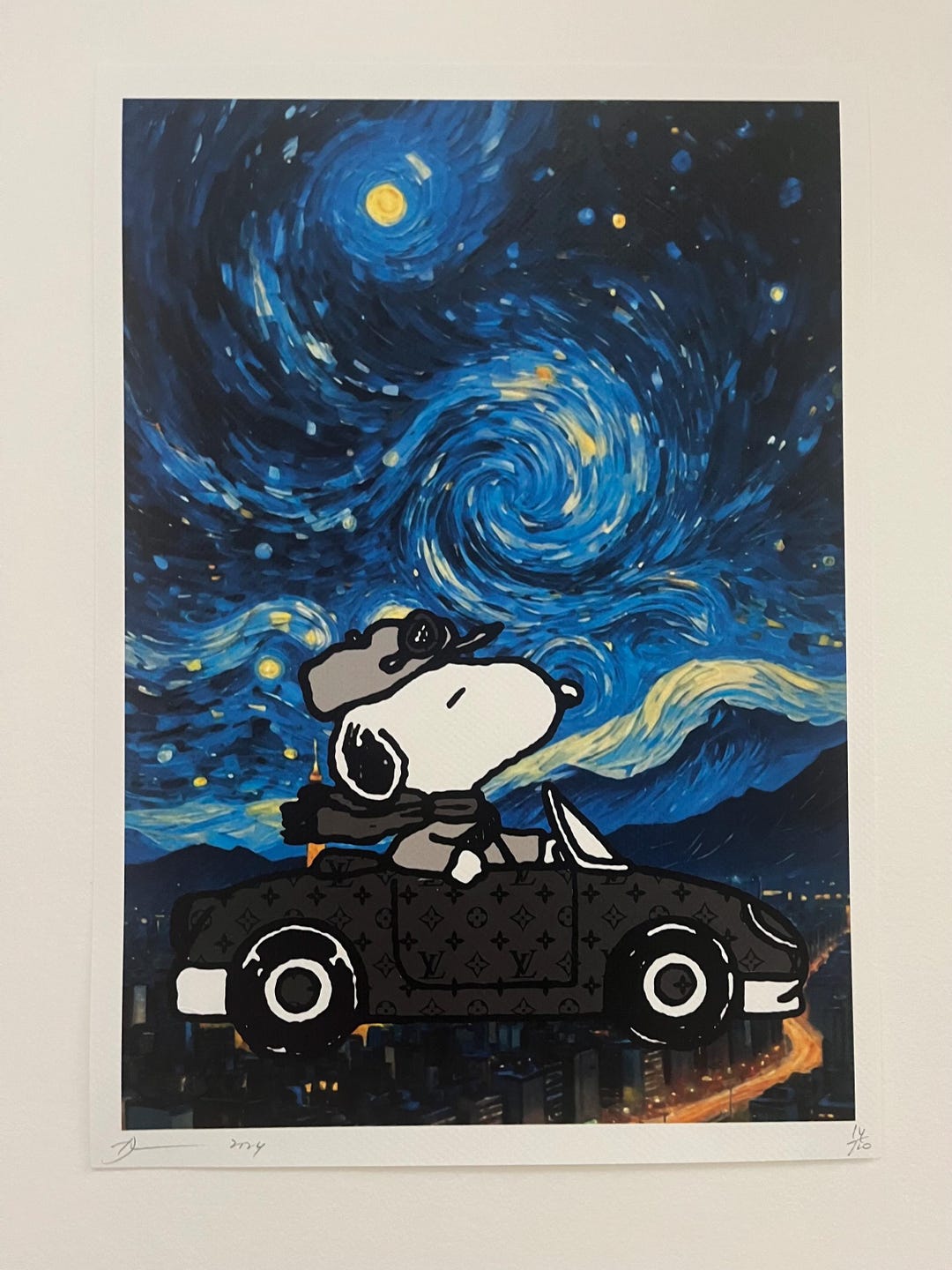 Snoopy, DEATH NYC Hand Signed Street Art Print Limited Edition W/ COA ...