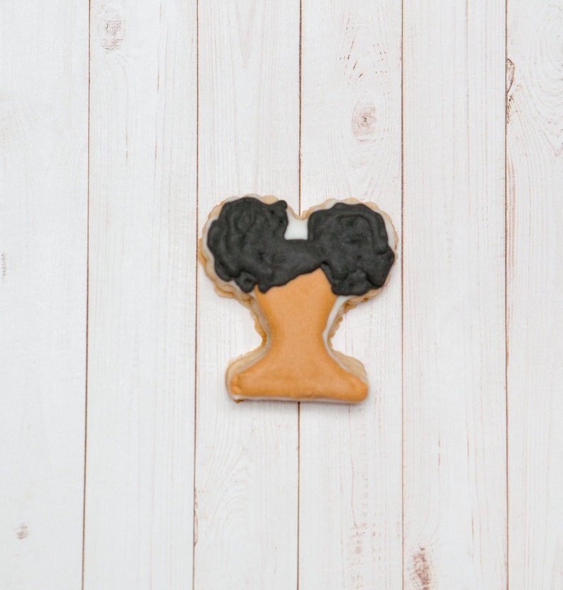 2 Dozen of Curly Girl , Afro Puff Decorated Sugar Cookies - Etsy