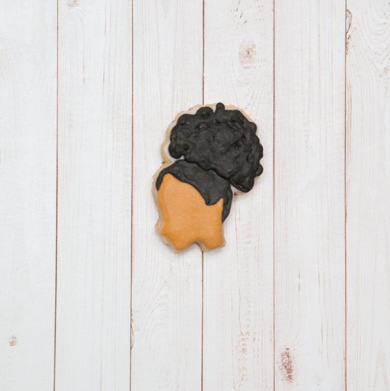 2 Dozen of Curly Girl , Afro Puff Decorated Sugar Cookies - Etsy