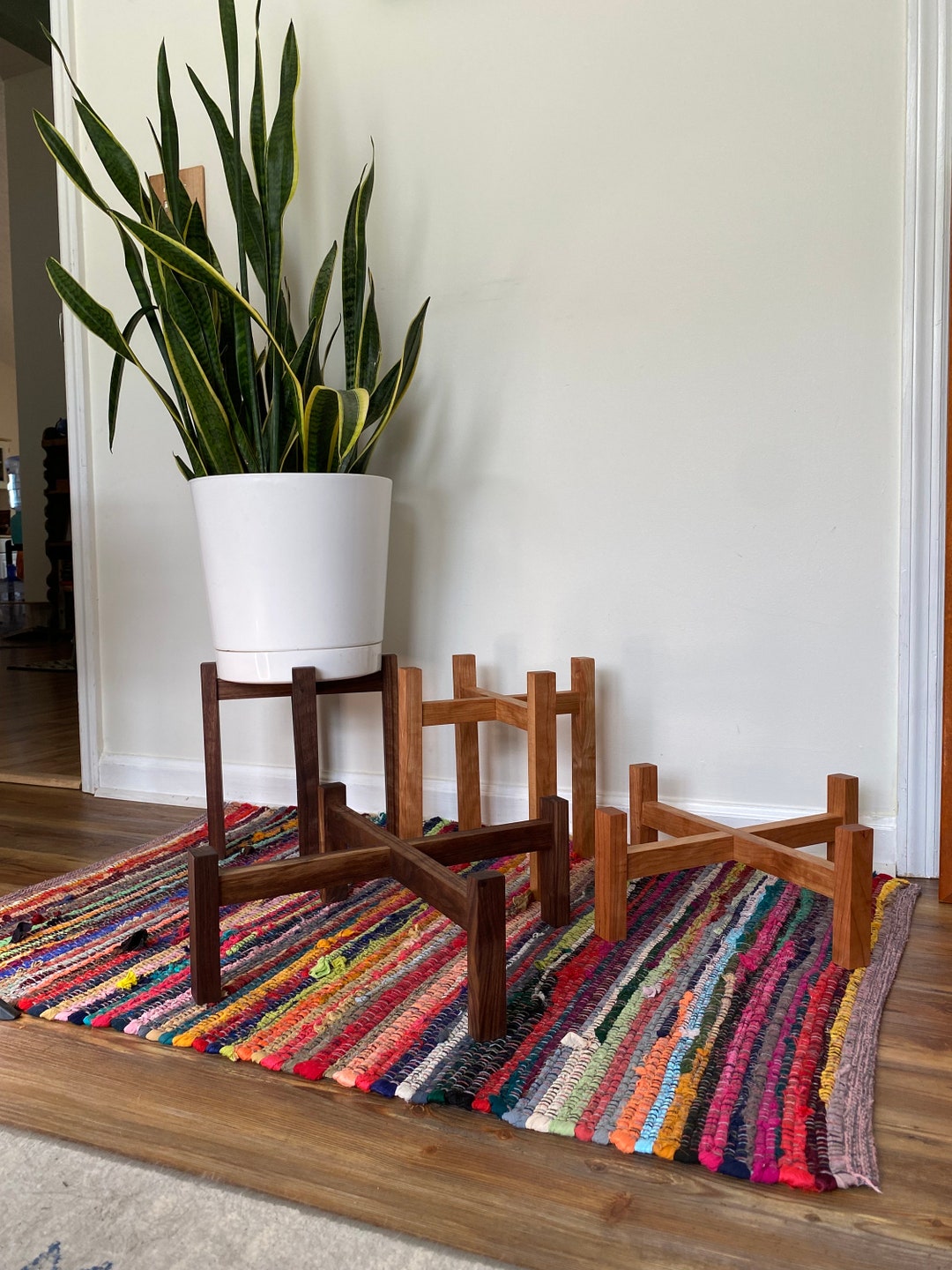 Handmade Solid Walnut or Cherry Plant Stand, Berkey Stand - Etsy