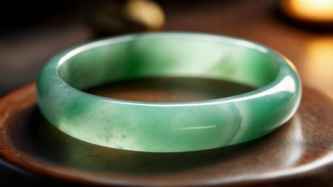 Real Grade A Light Green Jadeite Bangle - Etsy