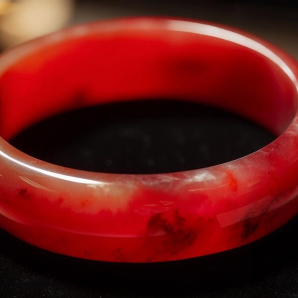 Red Jade Bracelet - Etsy