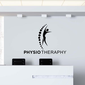 Physiotherapy Massage Wall Decal Med Wall Sticker T Window Decal ...