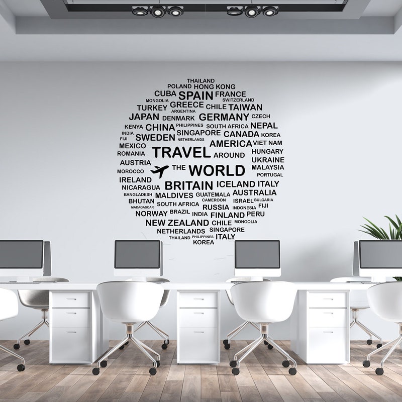 Travel Wall Decal - Etsy