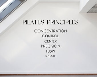Pilates Wall Decal Pilates Wall Sticker Yoga Wall Art Pilate Wall Decor ...