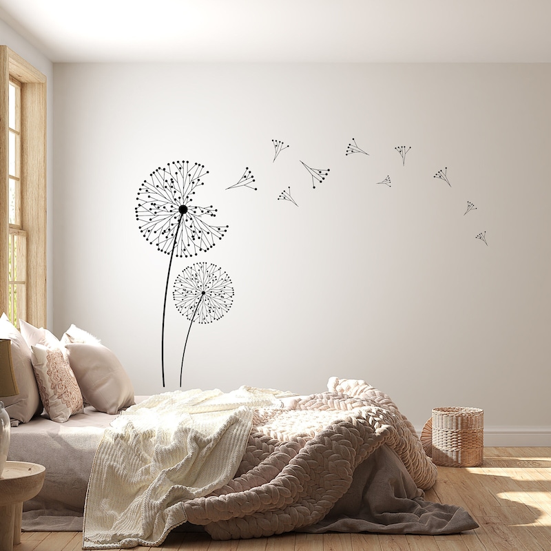Dandelion Wall Decal - Etsy