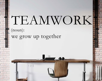 Office Wall Decal,teamwork Wall Decal,office Wall Art,motivational Art ...