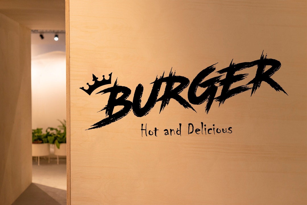 Fast Food Wall Decal,burger Store Wall Sticker,pizza Quotes Wall Art ...