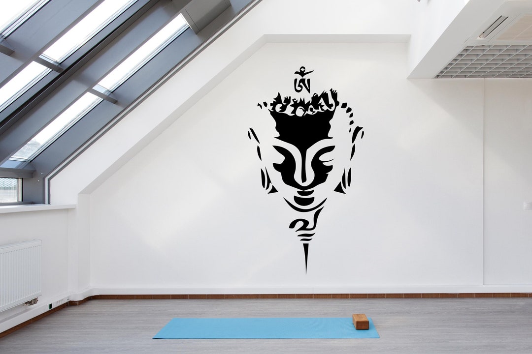 Budda Wall Decal Pilates Wall Sticker Yoga Wall Art Budda Wall Decor ...