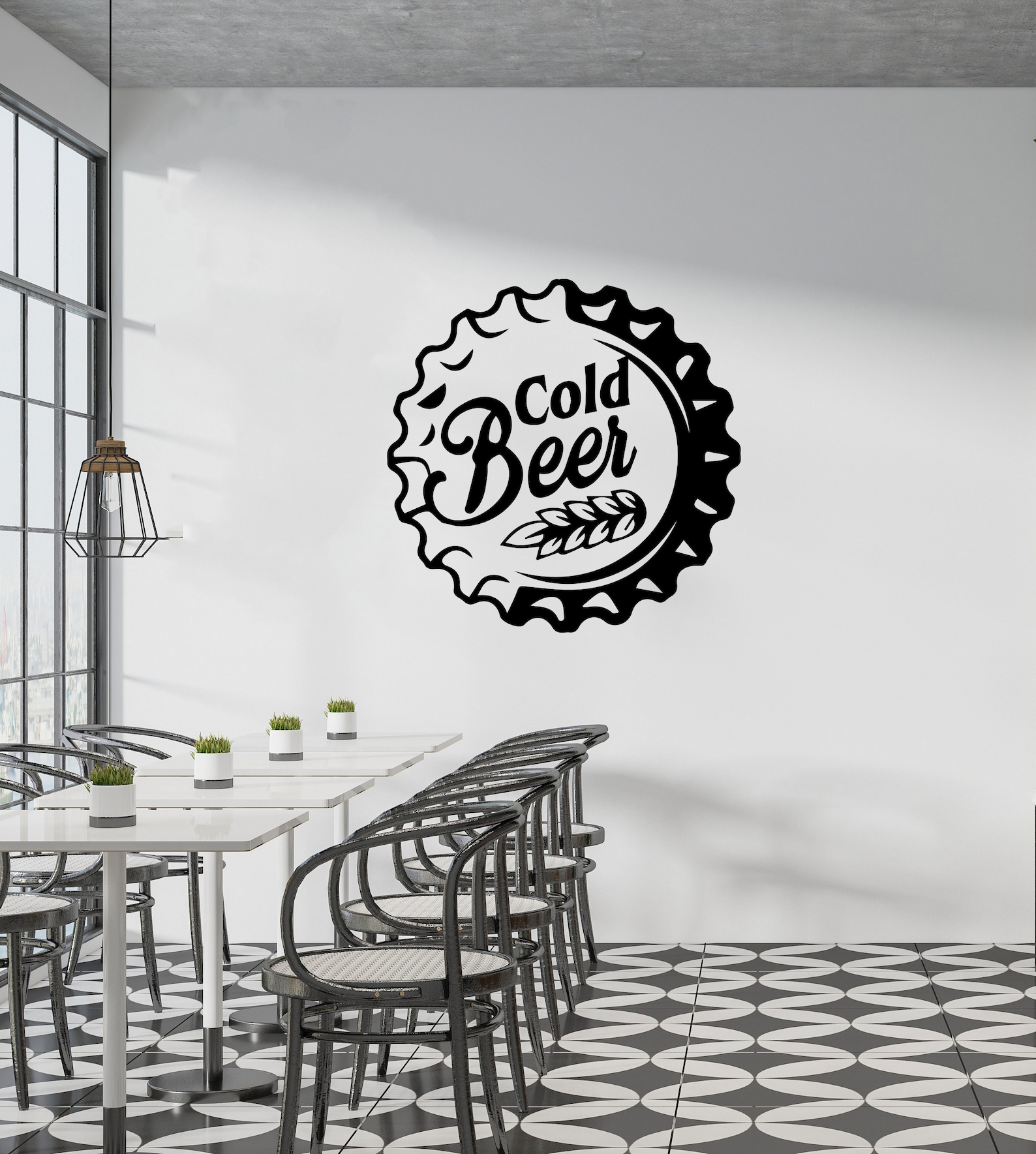 Beer Wall Decal,beer Shop Wall Decal,beer Wall Sticker,beer Bar Wall ...