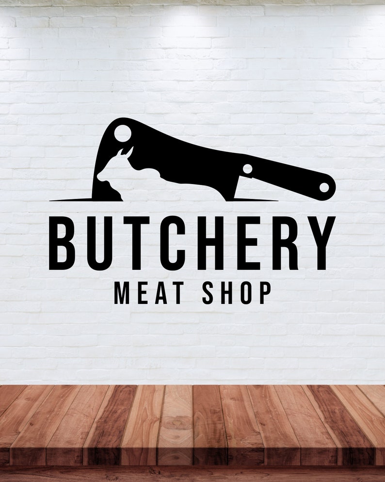 Butcher Shop Wall Decal,butcher Wall Sticker,meat Wall Decal,meat Shop ...