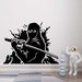 Ninja Wall Decal Ninja Wall Sticker Ninja Wall Decal Ninja Wall Art ...