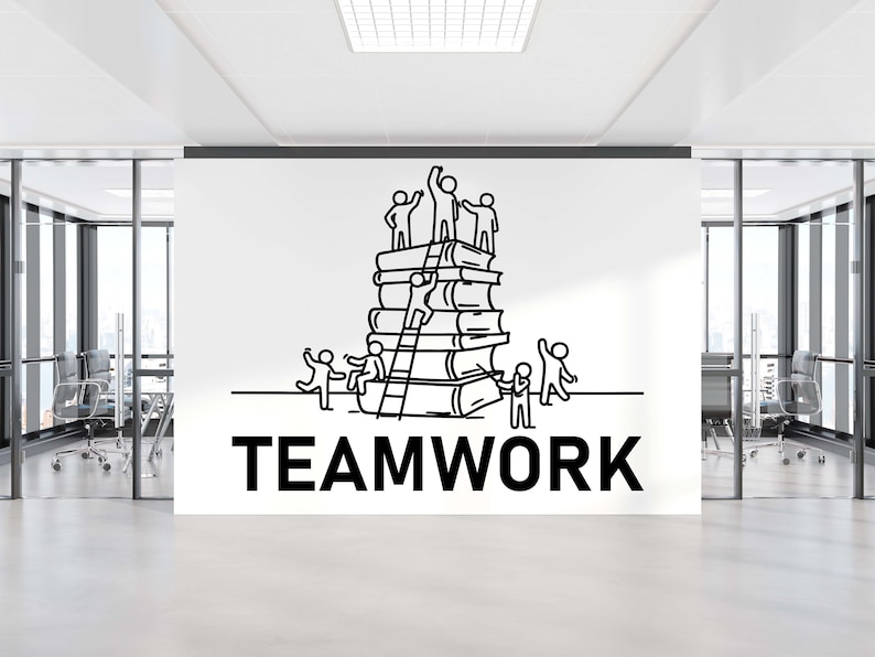 Office Wall Decal,teamwork Wall Decal,office Wall Art,motivational Art ...