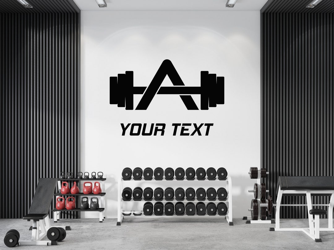 Gym Wall Decal Gym Wall Sticker Gym Wall Art Vinyl Letter Vinyl Decal ...