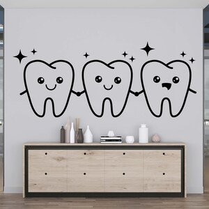 Dental Care Wall Decal Teeth Wall Decal Teeth Wall Sticker - Etsy