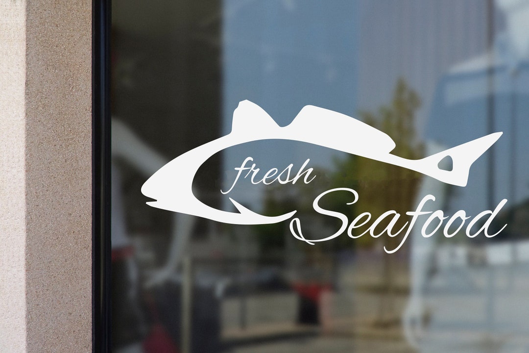 Sea Food Wall Decal,sea Food Wall Sticker,fish Wall Sticker,fish Store ...