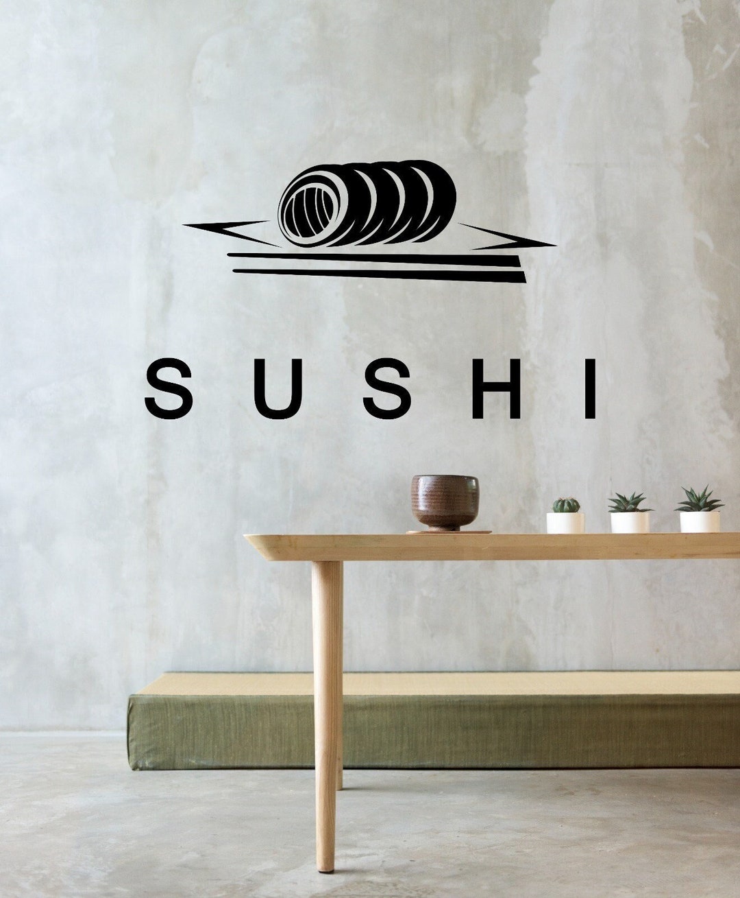 Sushi Japanese Wall Decal,sushi Restaurant Wall Art,sushi Store Wall ...