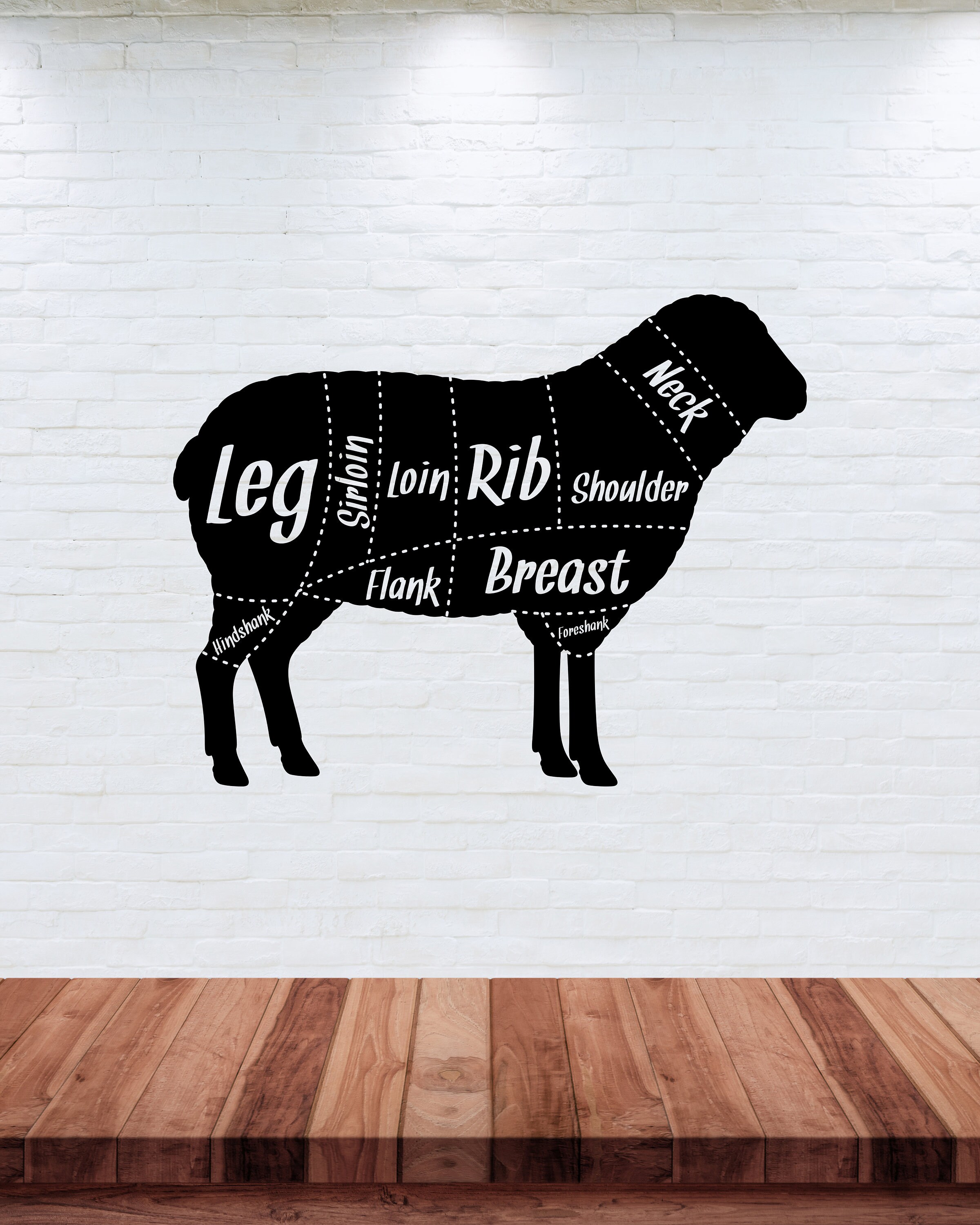 Butcher Shop Wall Decal,butcher Wall Sticker,meat Wall Decal,meat Shop ...