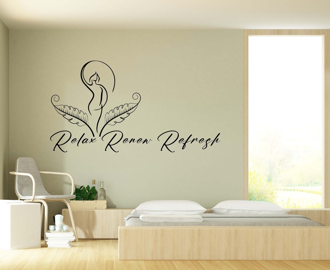 Spa Wall Decal Spa Wall Sticker Spa Wall Art Window Decal Spa Quotes ...
