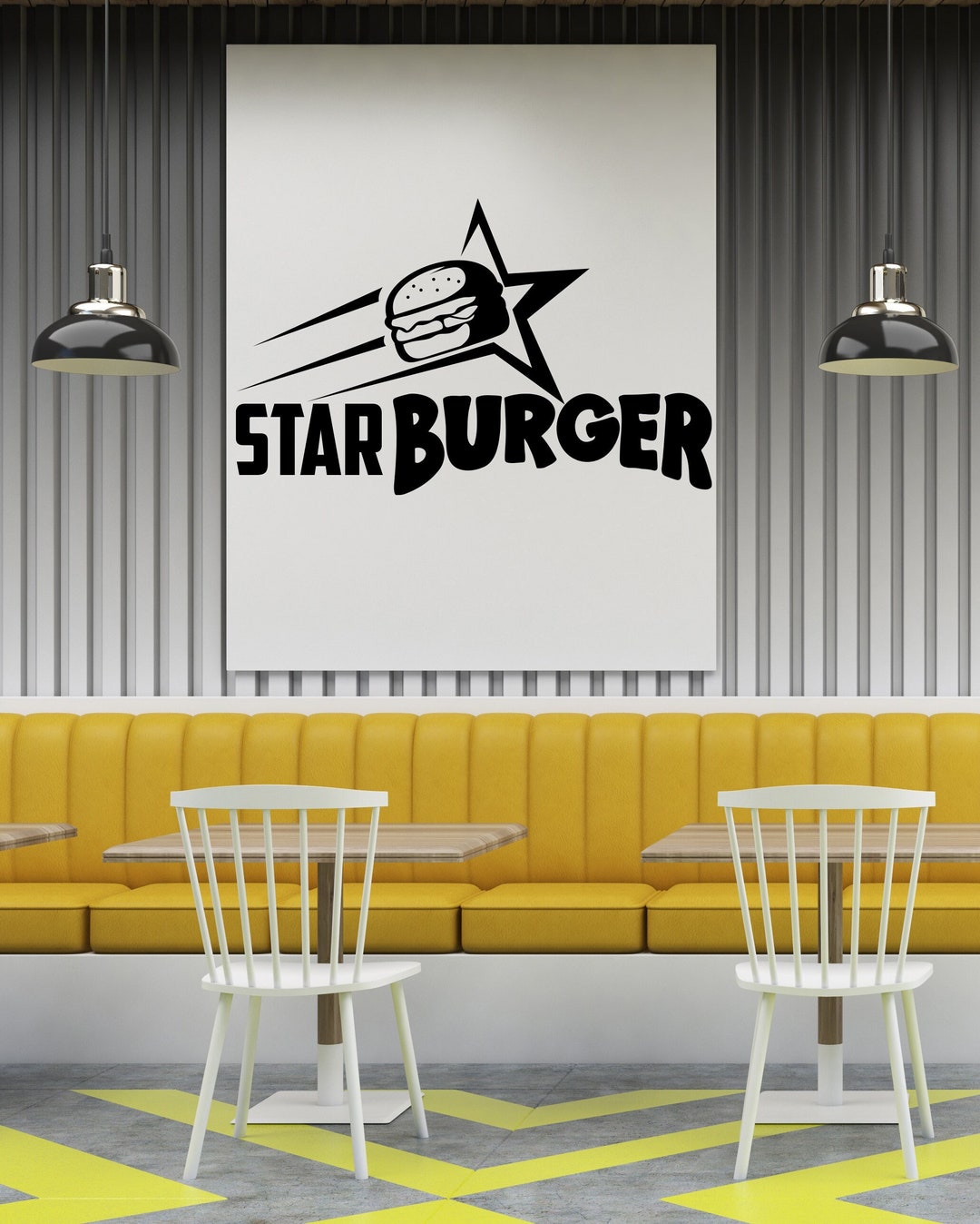 Fast Food Wall Decal,burger Store Wall Sticker,pizza Quotes Wall Art ...