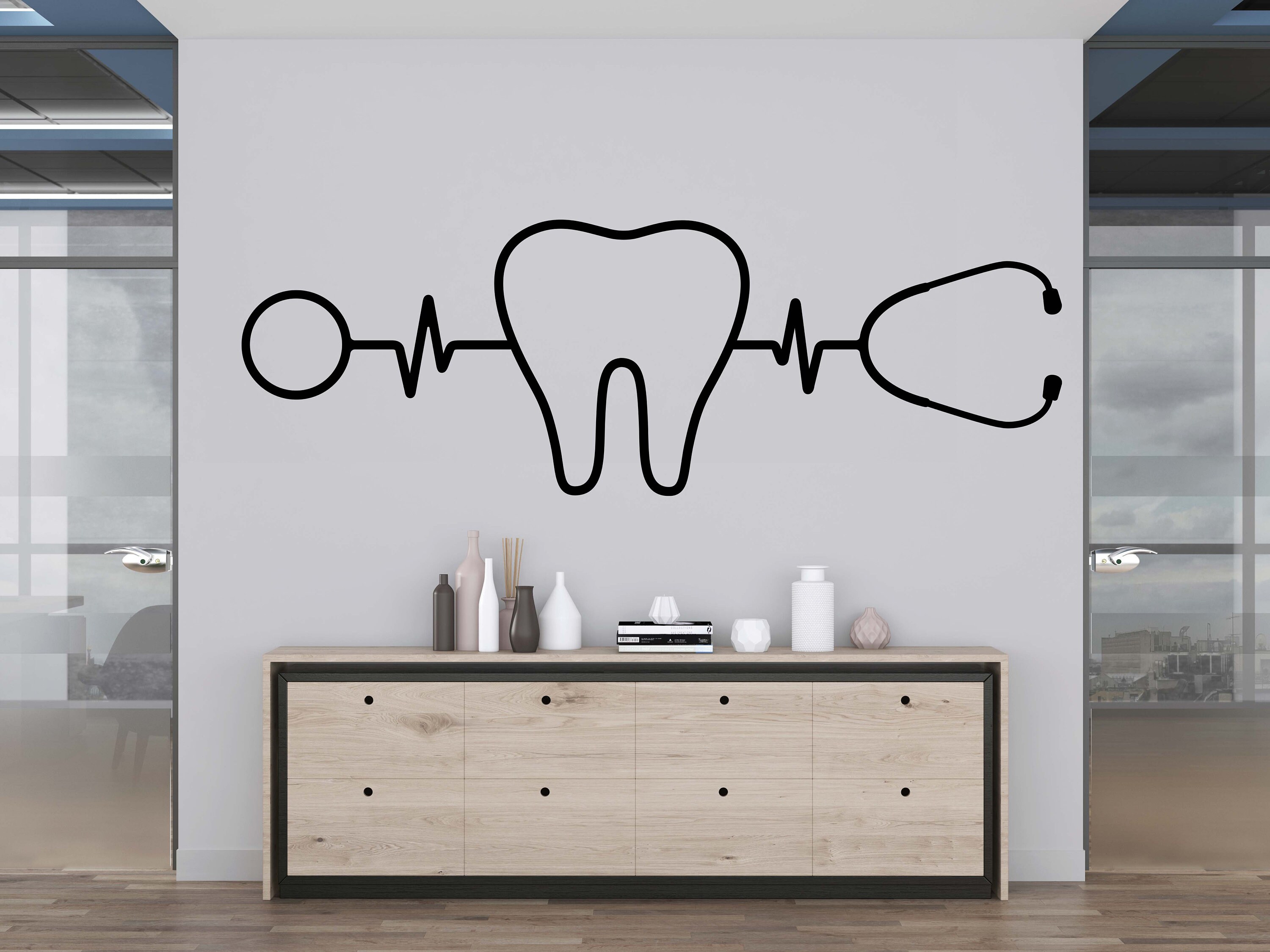Dental Care Wall Decal Teeth Wall Decal Teeth Wall Sticker Dental Wall ...