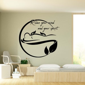 Spa Wall Decal Spa Wall Sticker Spa Wall Art Window Decal Spa Quotes ...