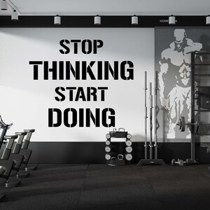 Gym Wall Decal Gym Wall Sticker Gym Wall Art Vinyl Letter Vinyl Decal ...