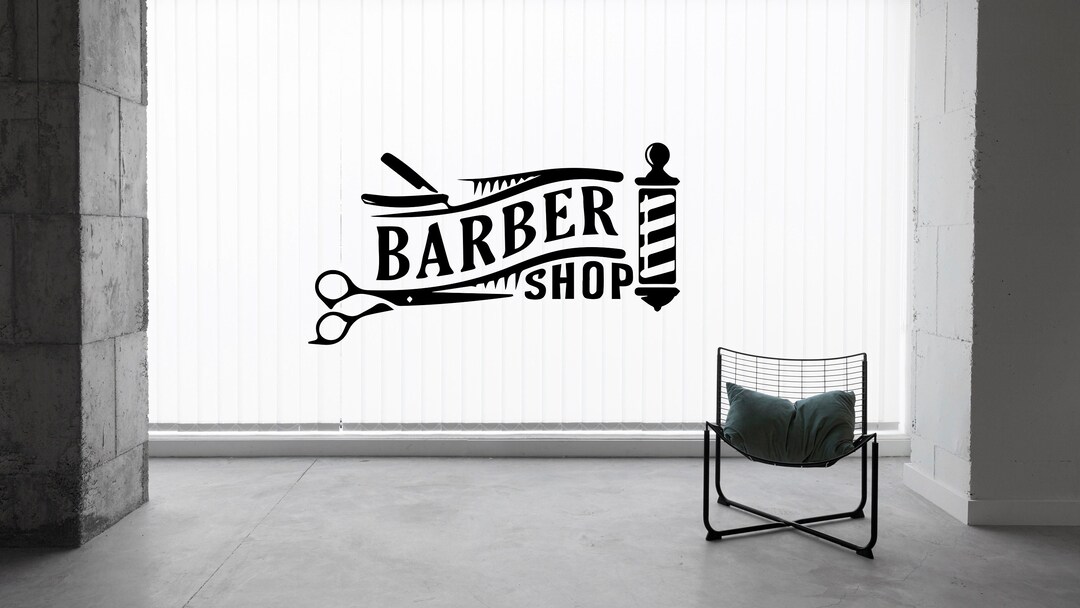 Barber Wall Decal Barber Wall Sticker Barber Wall Art Barber Wall Decor ...