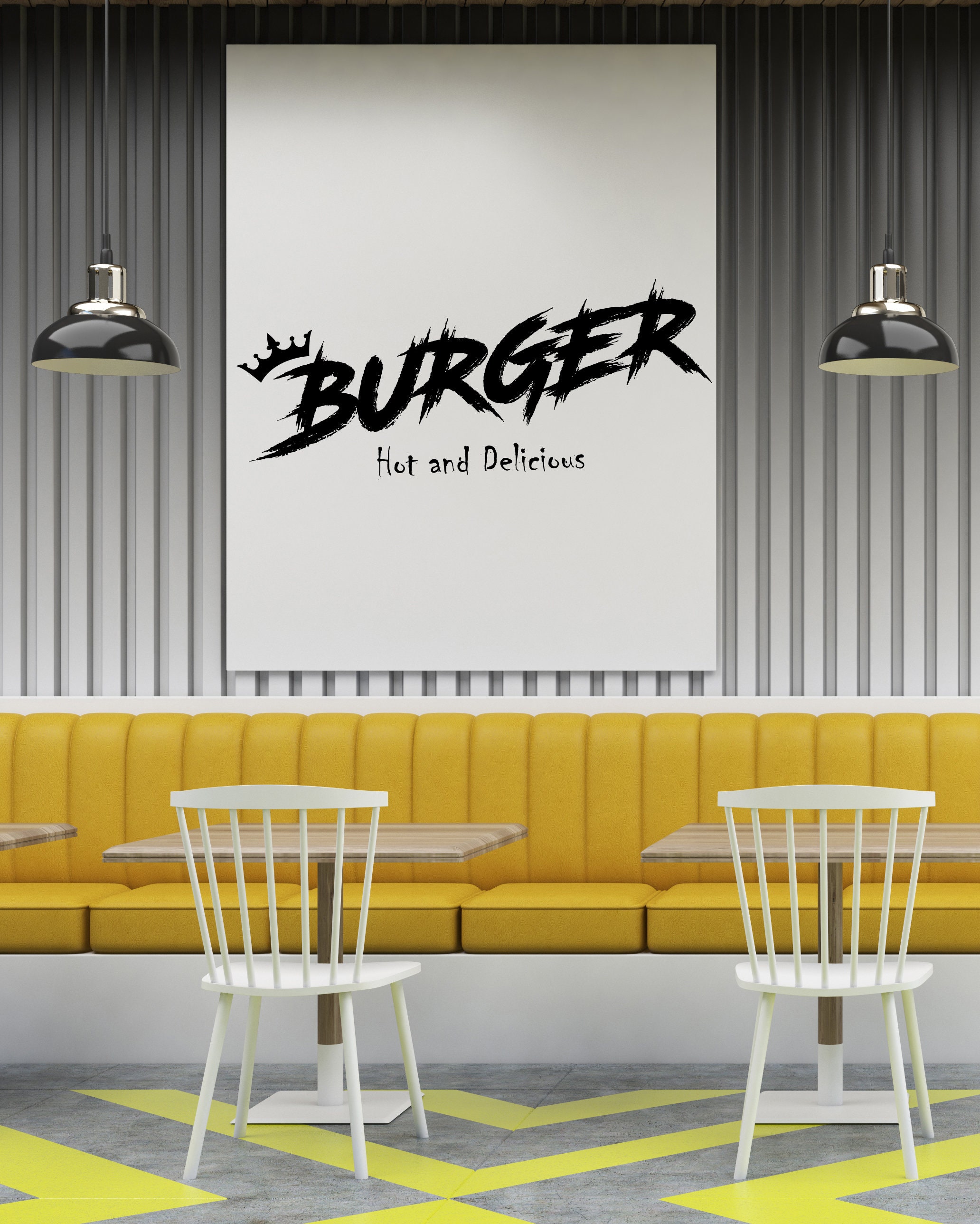 Fast Food Wall Decal,burger Store Wall Sticker,pizza Quotes Wall Art ...