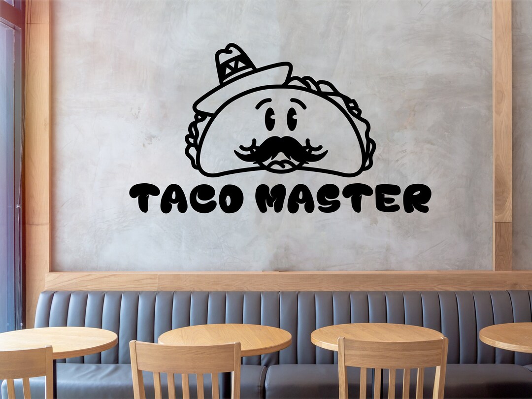 Fast Food Wall Decal,tacos Store Wall Sticker,tacos Quotes Wall Art ...