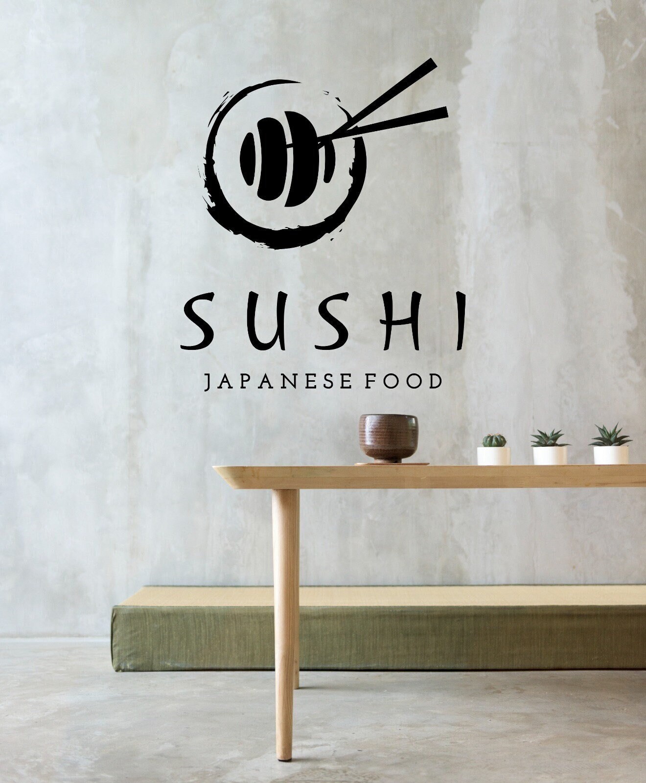 Sushi Japanese Wall Decal,sushi Restaurant Wall Art,sushi Store Wall ...