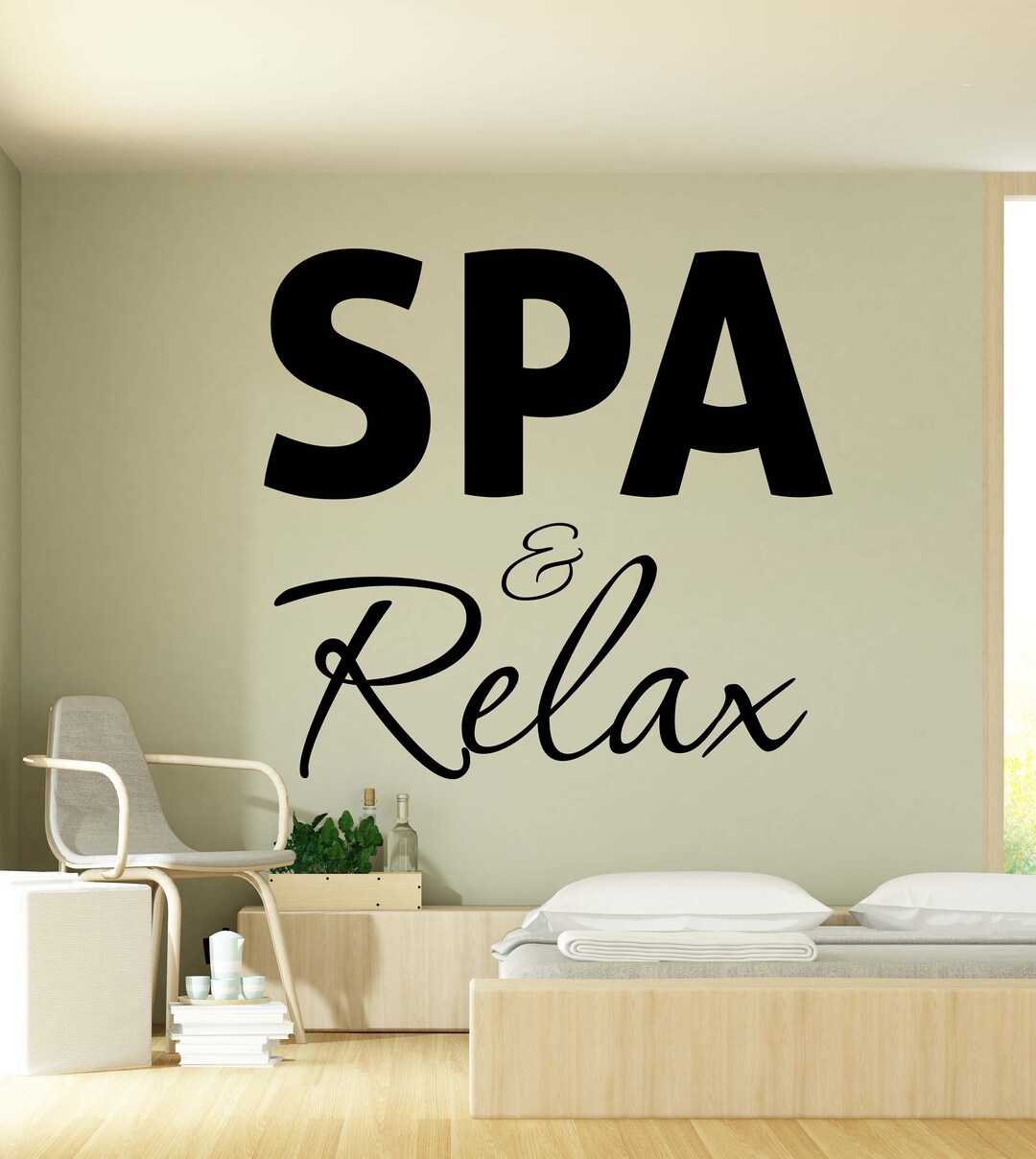 Spa Wall Decal Spa Wall Sticker Spa Wall Art Window Decal Spa Quotes ...