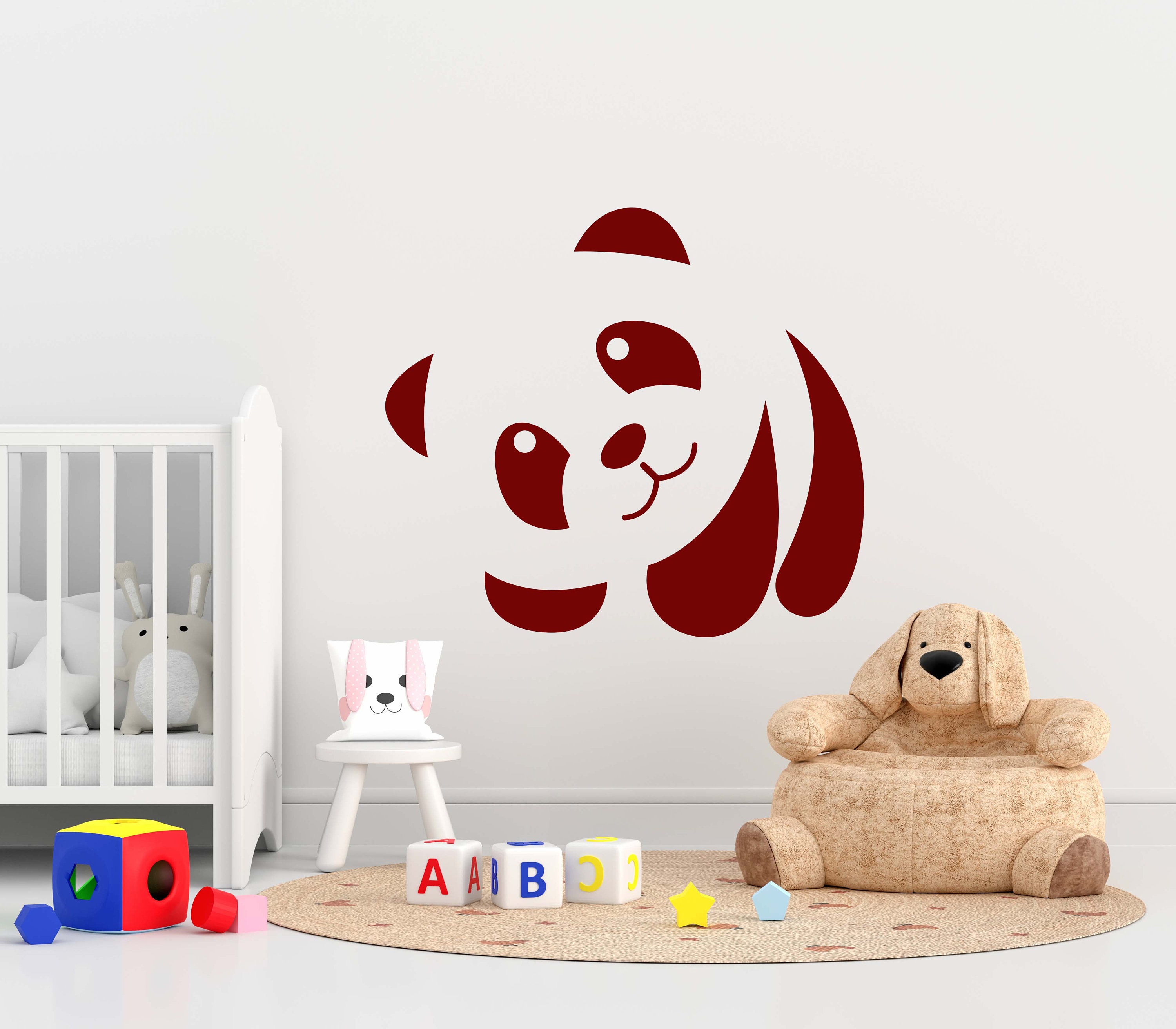 Panda Wall Decal Panda Wall Sticker Panda Wall Decor Nursery Wall Decal ...