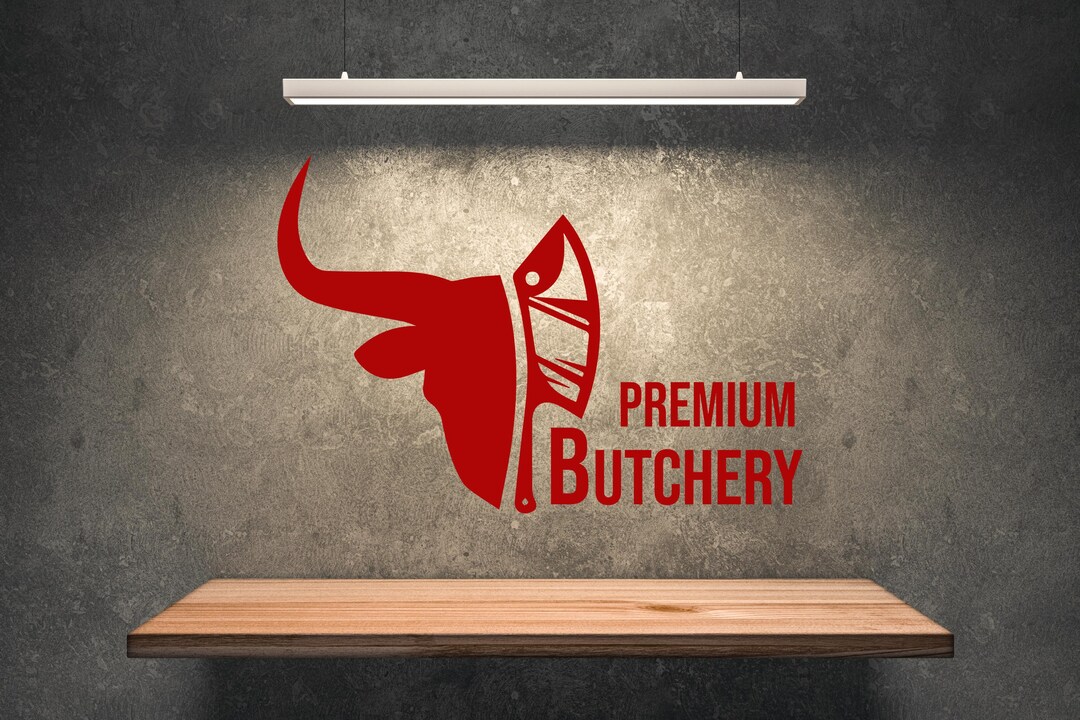 Butcher Shop Wall Decal,butcher Wall Sticker,meat Wall Decal,meat Shop ...