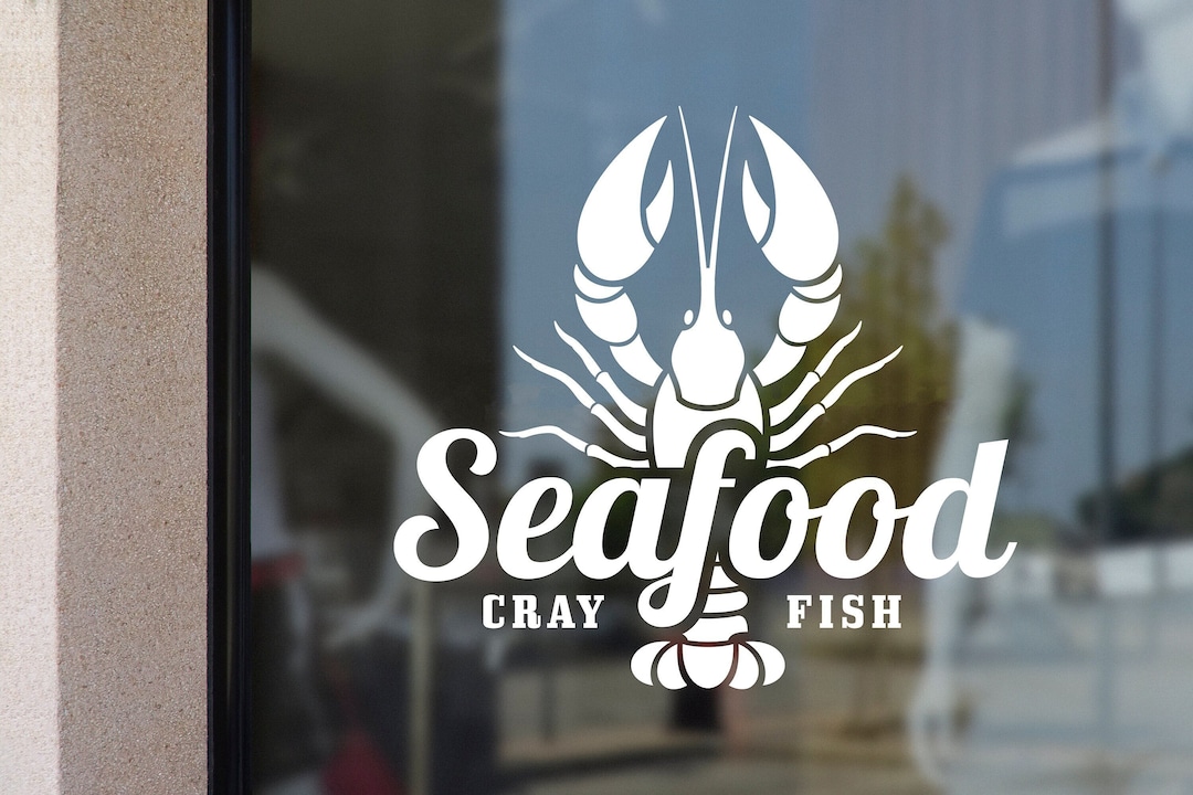 Sea Food Wall Decal,sea Food Wall Sticker,fish Wall Sticker,fish Store ...