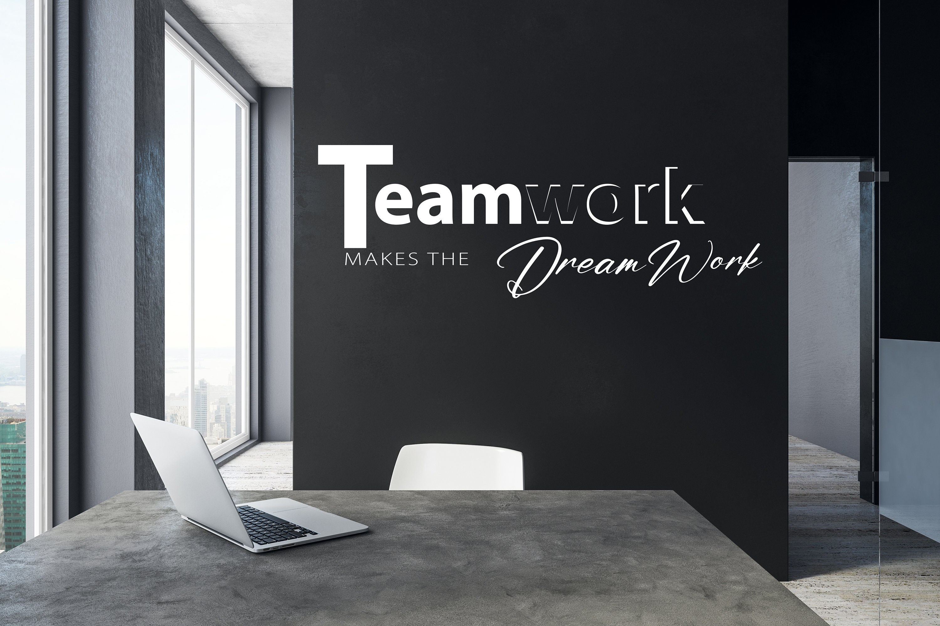 Office Wall Decal,teamwork Wall Decal,office Wall Art,motivational Art ...