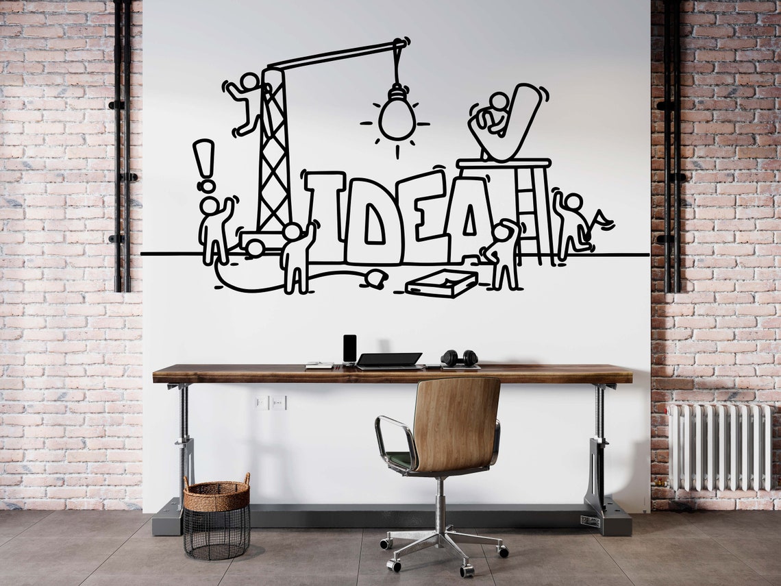 Office Wall Decal,idea Wall Decal,office Wall Art,motivational Art ...