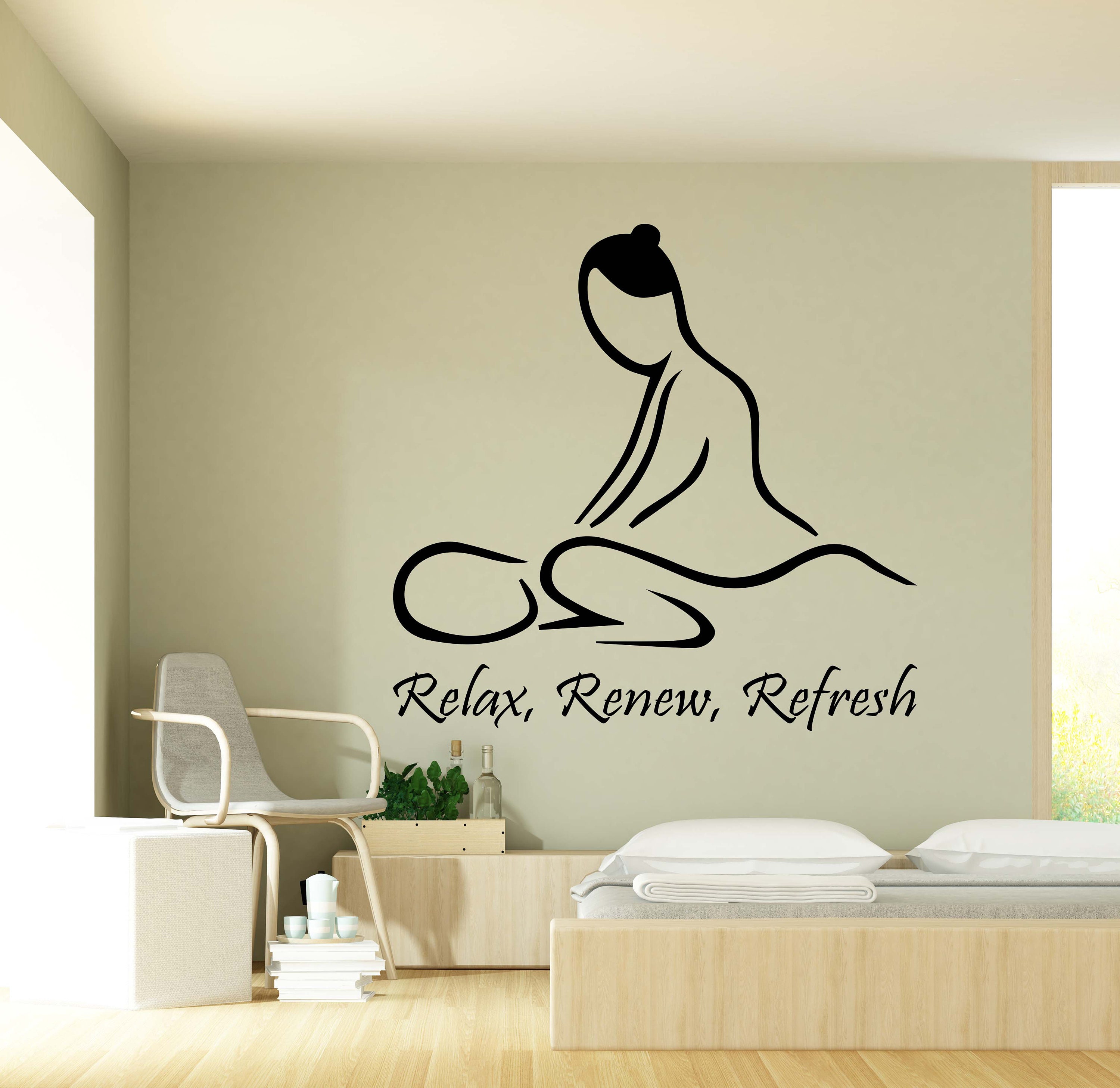 Spa Wall Decal Spa Wall Sticker Spa Wall Art Window Decal Spa Quotes