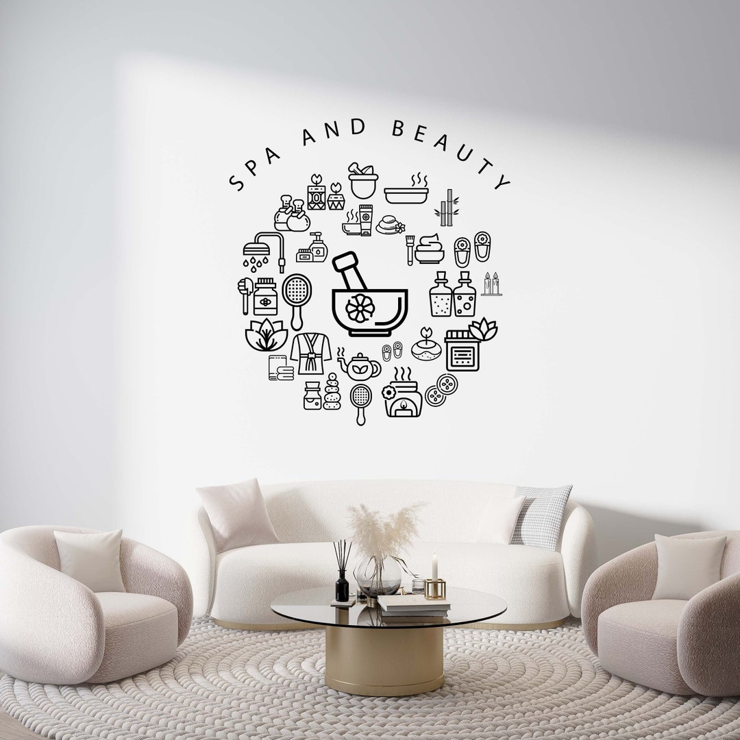 Spa Wall Decal Spa Wall Sticker Spa Wall Art Window Decal Spa Quotes ...