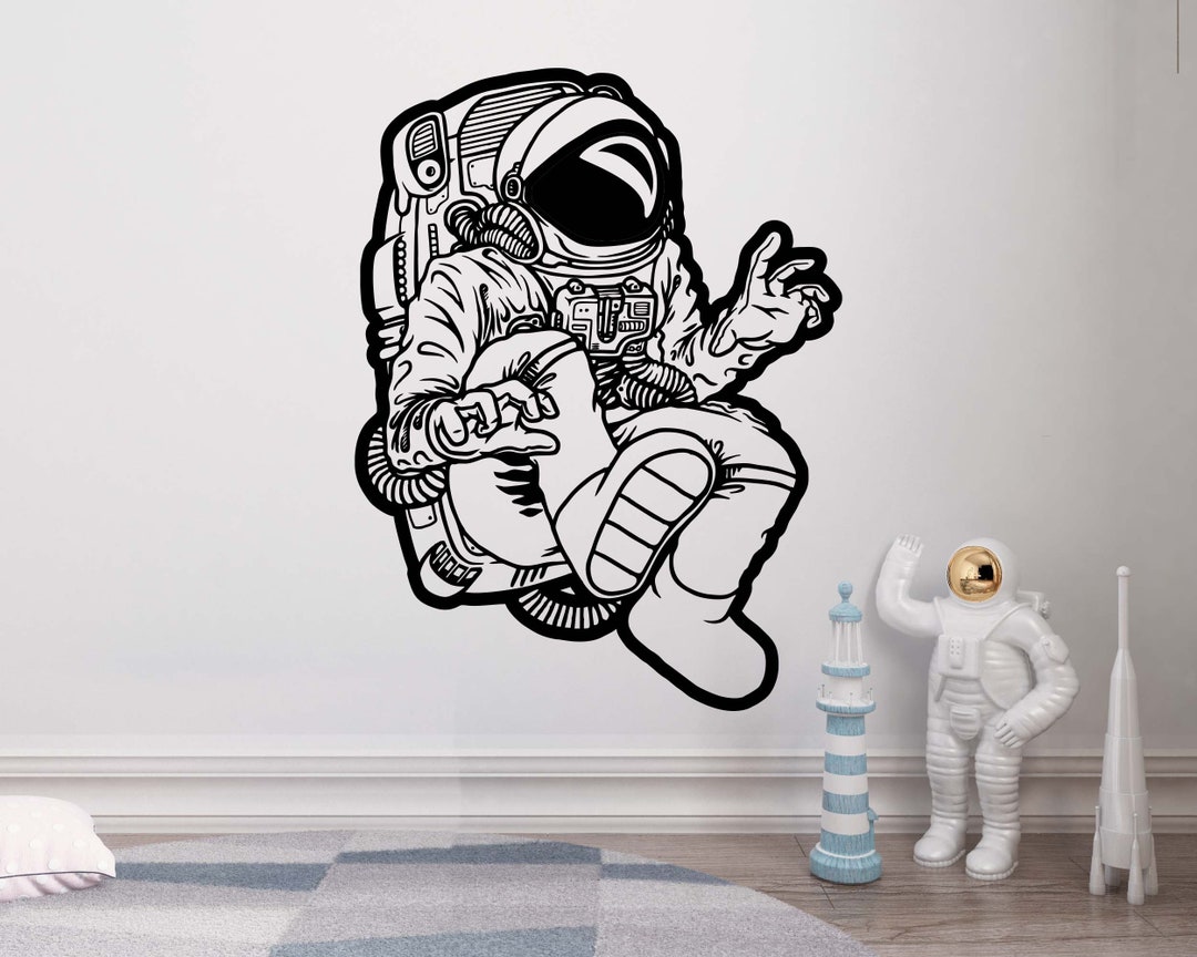 Spaceman Wall Decal Spaceman Wall Sticker Spaceman Wall Sticker ...