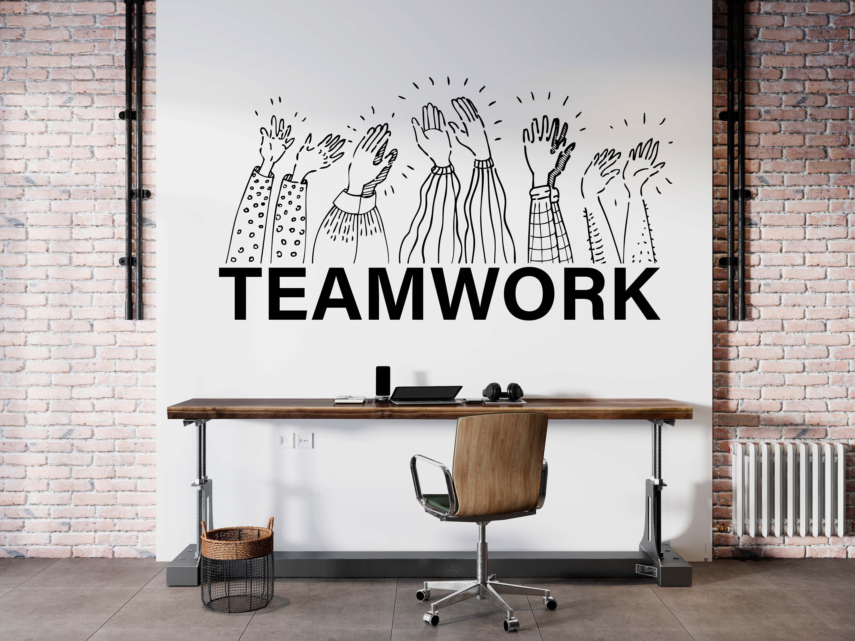 Office Wall Decal,teamwork Wall Decal,office Wall Art,motivational Art ...