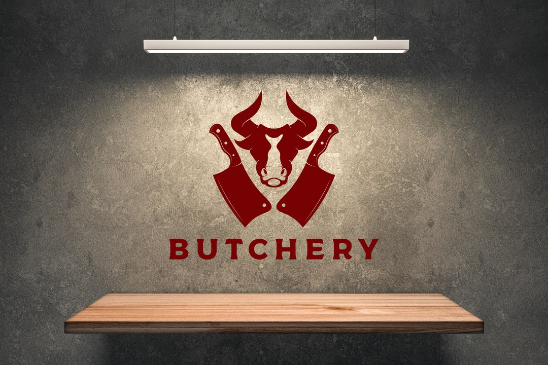 Butcher Shop Wall Decal,butcher Wall Sticker,meat Wall Decal,meat Shop ...